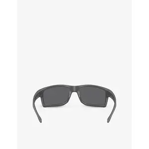 Oakley Gibston Xl Rectangle-frame Sunglasses - Grey