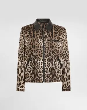 Dolce & Gabbana Leopard Cotton Jacket