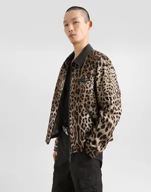 Dolce & Gabbana Leopard Cotton Jacket