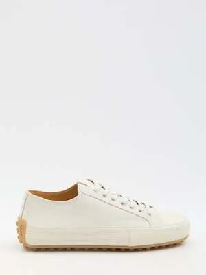 TOD'S Suede Leather Sneakers - White