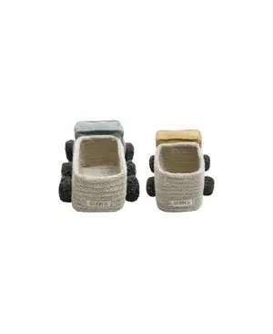 LORENA CANALS Set Of Mini Truck Basket 3" X 9" X 5" & 3" X 8" X 5