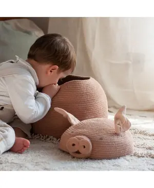LORENA CANALS Peggy The Pig Basket