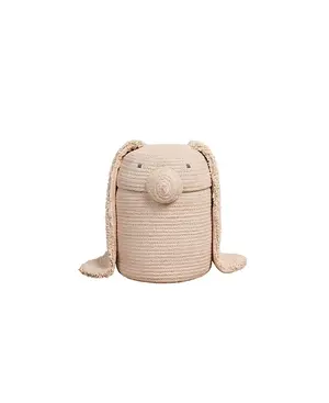 LORENA CANALS Rita The Rabbit Basket - Natural/rose/dark Grey