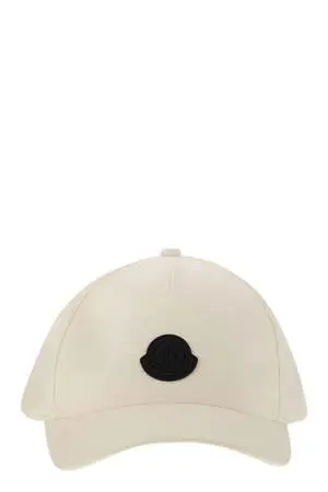 Moncler Cotton Gabardine Baseball Cap - Beige