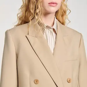 Sandro Double-breasted Suit Jacket