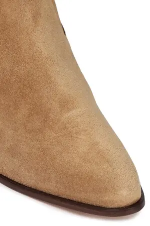 Sandro Suede Ankle Boots - Sand