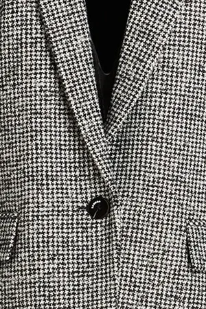Sandro Houndstooth Wool-blend Bouclé-tweed Blazer