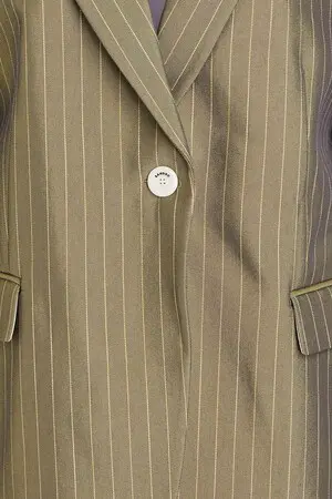 Sandro Pinstriped Twill Blazer