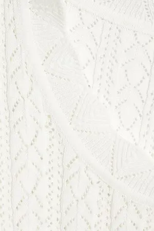 Loulou De Saison Loulou Studio Senty Pointelle-knit Mini Dress