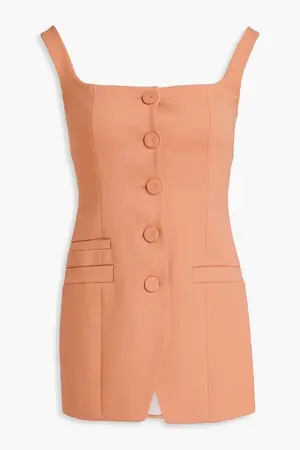 Another Tomorrow Crepe Top - Peach