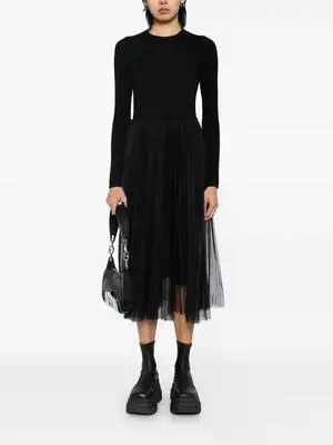 JNBY Long Sleeve Midi Dress - Black