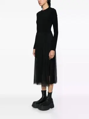 JNBY Long Sleeve Midi Dress - Black