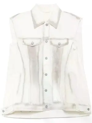 JNBY Button-detailed Pocket Vest - White
