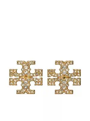 Tory Burch Kira Pave Stud Earrings - Gold