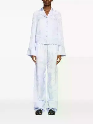 Off-White Fresco-jacquard Pyjamas Trousers