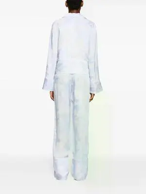 Off-White Fresco-jacquard Pyjamas Trousers