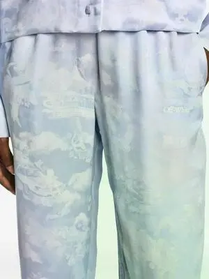 Off-White Fresco-jacquard Pyjamas Trousers