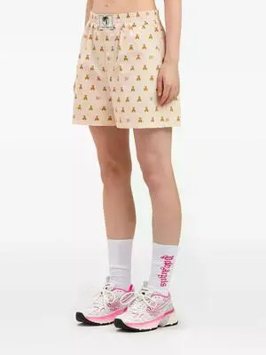 Palm Angels Mini Bear Monogram Shorts - Pink