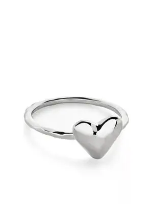 Monica Vinader Heart Stacking Ring - Silver