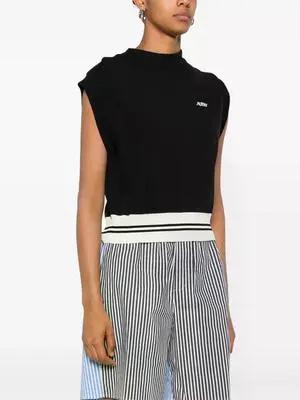 AUTRY Crew-neck Vest - Black