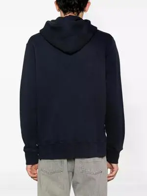 AUTRY Logo Embroidered Hoodie - Blue