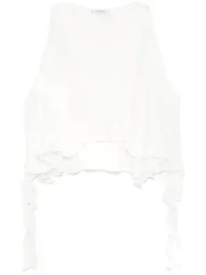 Dorothee Schumacher Ruffle-detail Tank Top - White