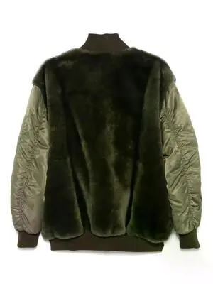 BLANCHA Shearling Bomber Jacket
