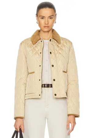 Burberry Cropped Quilted Jacket