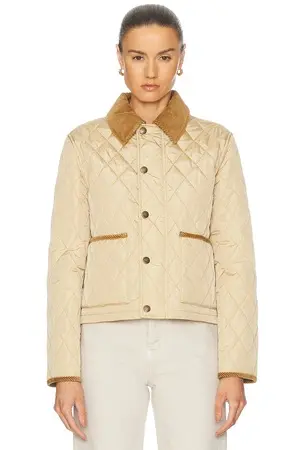 Burberry Cropped Quilted Jacket