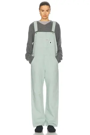Carhartt Work In Progress Bib Straight Overall In Mint - Frosted Green