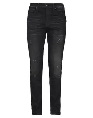 R13 Tapered Jeans With Stained Effect
