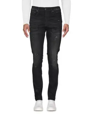 R13 Tapered Jeans With Stained Effect