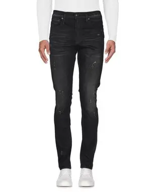 R13 Tapered Jeans With Stained Effect