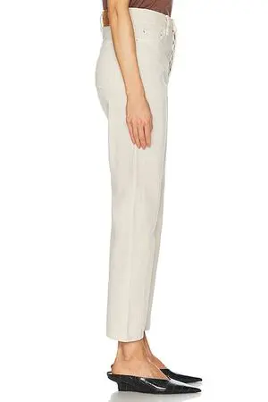 TOTEME Twisted Seam Full Length Straight Leg Jeans