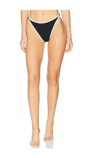 L*Space Kourt Bikini Bottom - Black & Cream