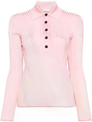 FERRAGAMO Ribbed Polo Top