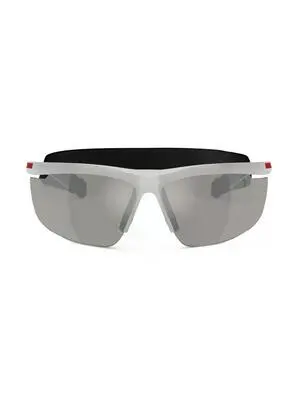 Prada Biker-style Frame Sunglasses - Grey