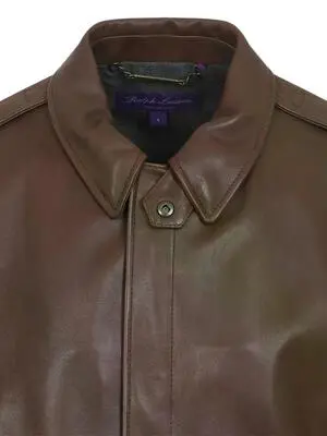 Ralph Lauren Purple Label Zip-up Leather Jacket
