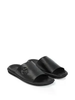 Giorgio Armani Logo-embossed Slides