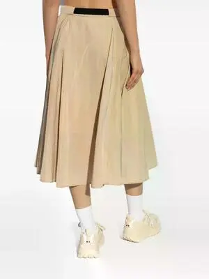 Moncler Belted Midi Skirt - Neutrals