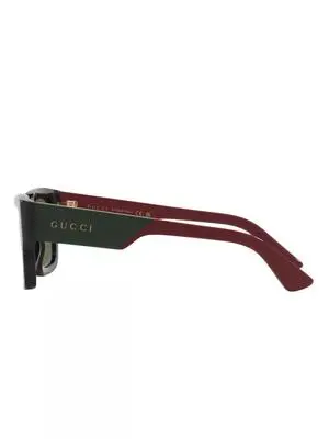 Gucci Rectangle-frame Sunglasses - Black