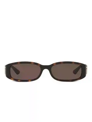 Gucci Rectangle-frame Sunglasses - Brown