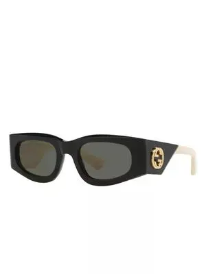 Gucci Rectangle-frame Sunglasses - Black