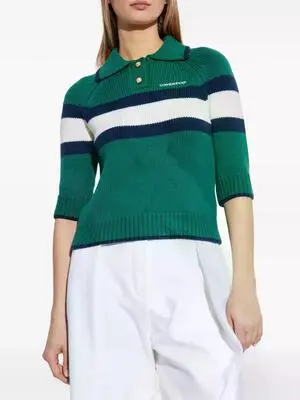 Casablanca Colour-block Polo Top