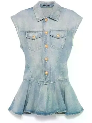 Balmain Denim Mini Dress