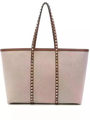 Valentino Garavani Rockstud Tote - Neutrals