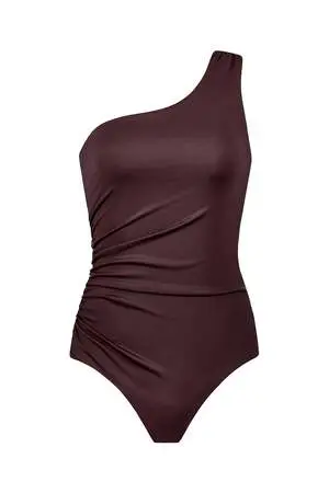MARIE OLIVER Lonita One-piece Swimsuit - Walnut