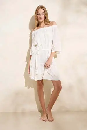 MARIE OLIVER Samara Dress - Vanilla Shell