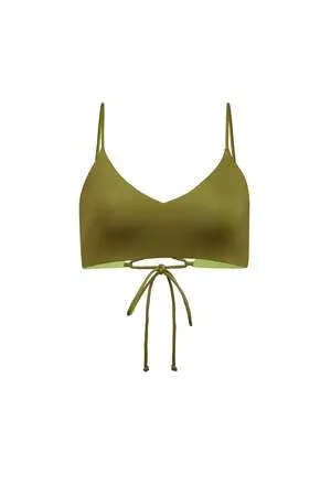 MARIE OLIVER Lorelei Reversible Bikini Top - Juniper Green