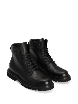 Dolce & Gabbana Calfskin Lace-up Combat Boots